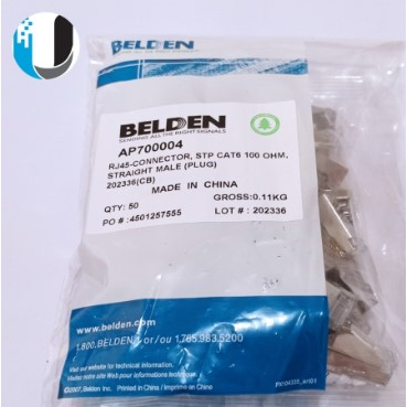 Jual BELDEN RJ45 Connector Cat6 STP / Cat.6 STP Metal ( AP700004 ...