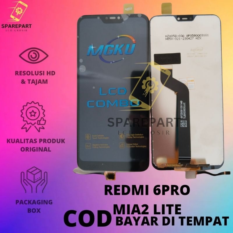 Jual LCD FULLSET XIAOMI REDMI 6PRO/MIA2 LITE COMPLETE ORIGINAL ...