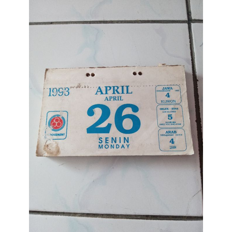 Jual Kalender harian thn 1993 | Shopee Indonesia
