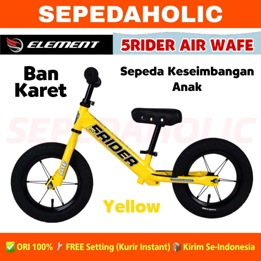 Jual Push Bike / Balance Bike RMB 5RIDER Ban Karet AIR WAFE PASTEL ...