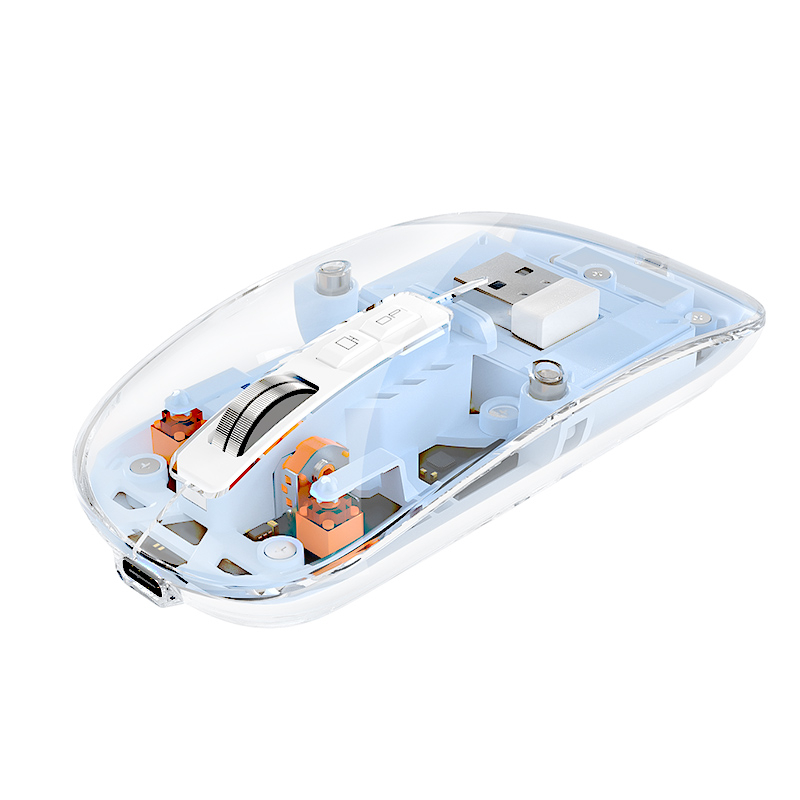 Jual Mouse Bluetooth Wireless Gaming 2400 DPI Connect 3 Devices M7 for ...