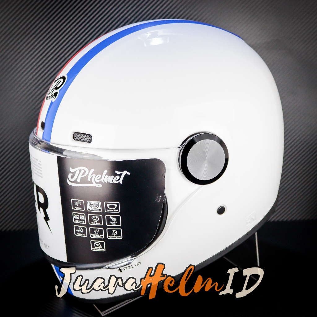 Jual JPX HELM JP ROKR RK 02 / BROKEN WHITE / RETRO CLASSIC | Shopee ...