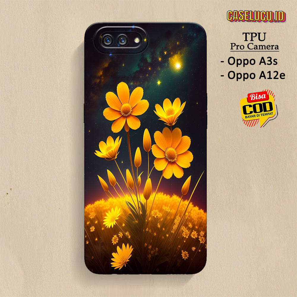 Jual Casing Hp Oppo A3S / A12E Terbaru - Fashion Case Bunga - Case Oppo ...