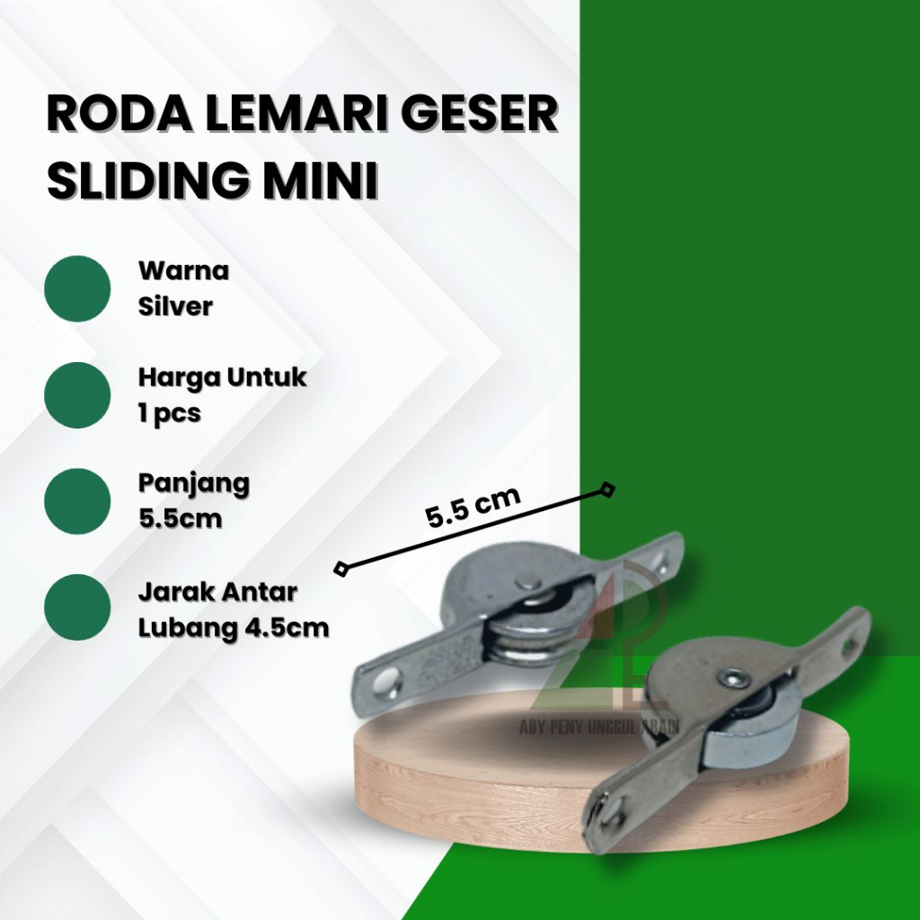Jual Roda Lemari Geser / Sliding Mini | Shopee Indonesia
