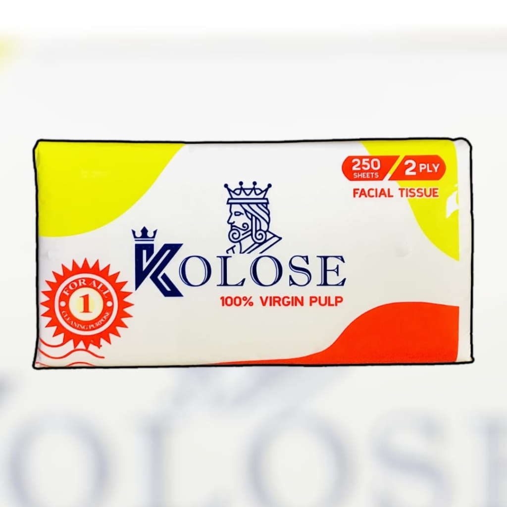 Jual (1kg Muat 6pcs ) Tissue Kolose 250s Facial Tissue, Tisu Murah ...