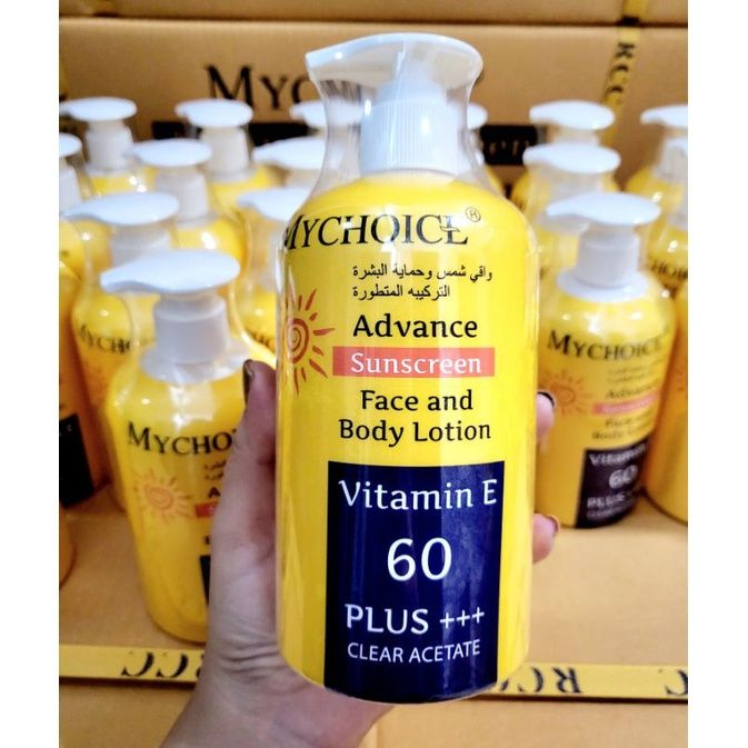 Jual MYCHOICE ADVANCE SUNSCREEN FACE&BODY LOTION VITAMIN E 60PLUS ...