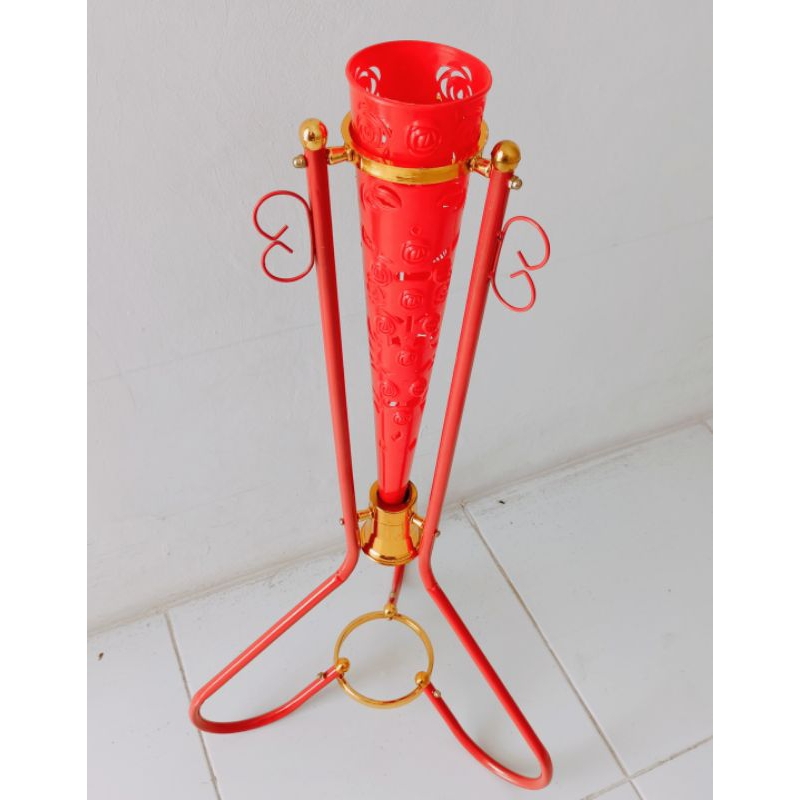 Jual Pot standing besi import vas corong besi vas bunga sudut | Shopee ...