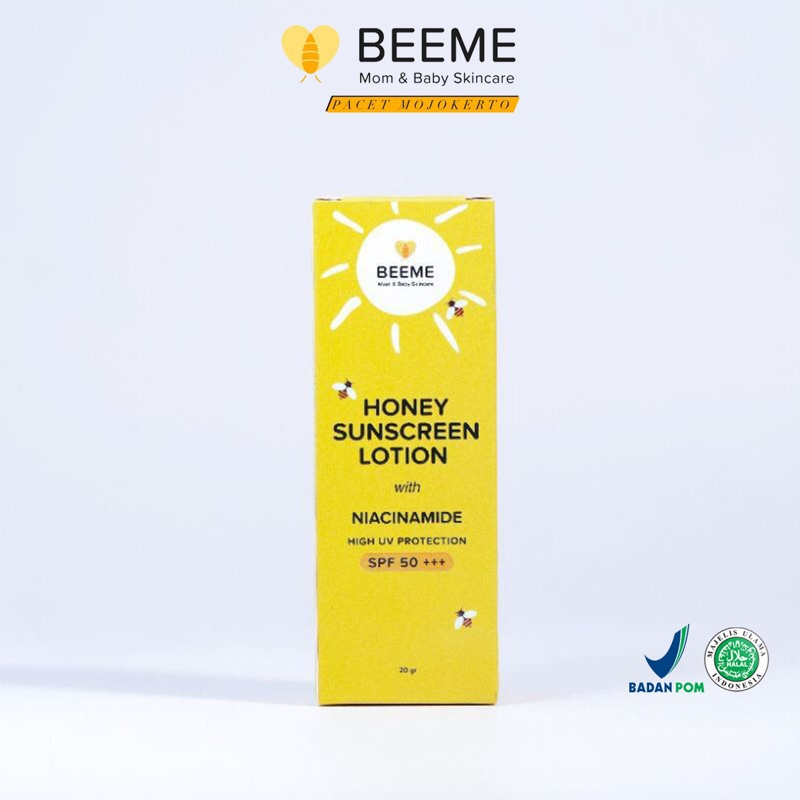 Jual Beeme Honey Sunscreen Lotion with Niacinamide SPF 50+++ 20gr ...