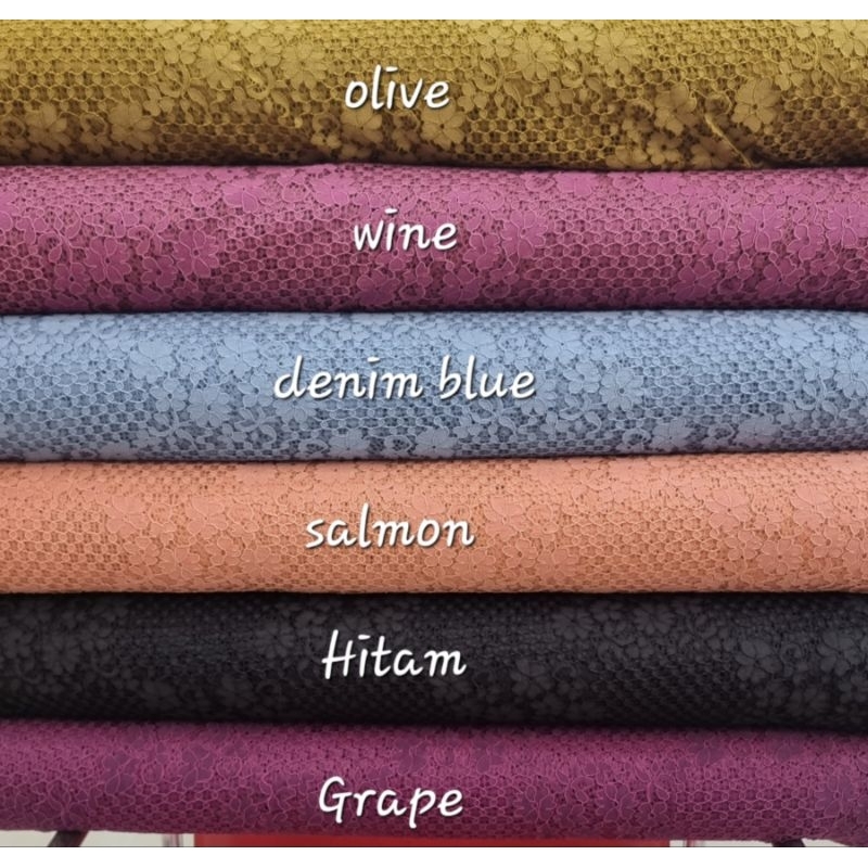 Jual Kain Broklat brokat lace halus tebal | Shopee Indonesia