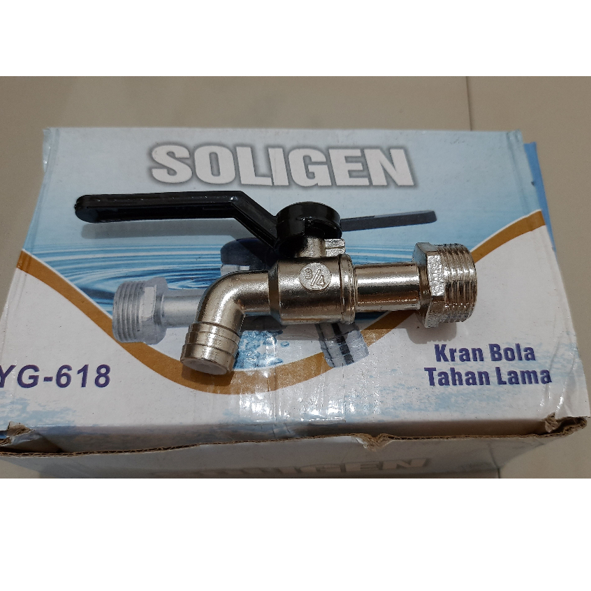 Jual KRAN TAMAN SOLIGEN 1/2 INCH DAN 3/4 INCH / KERAN BOLA BESI GAGANG ...