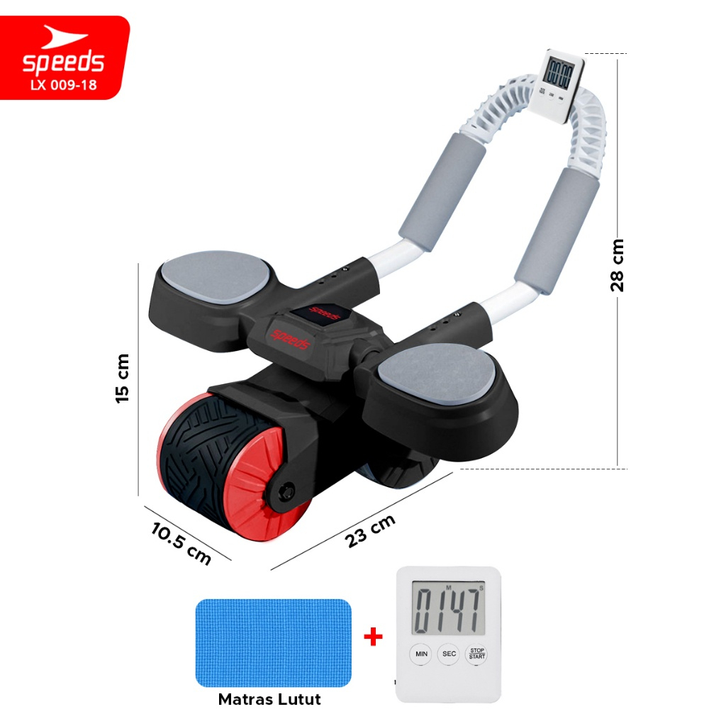 Jual SPEEDS Ab Wheel 2in1 Ab Roller Wheels Plank Trainer Abdominal Core ...
