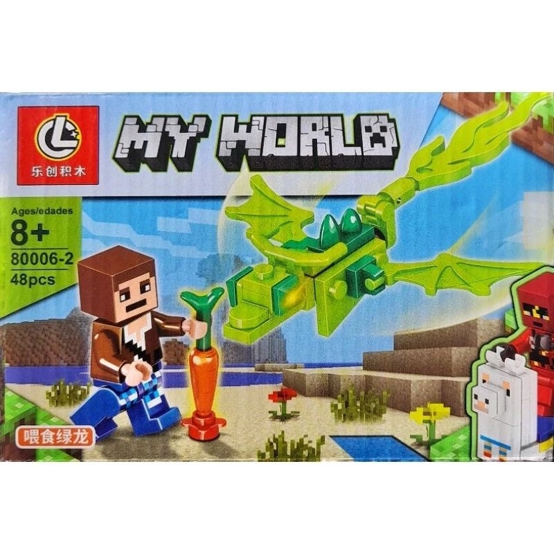 Jual Mainan Bricks Minecraft Koleksi Karakter Plus Binatang Mobs Unik ...