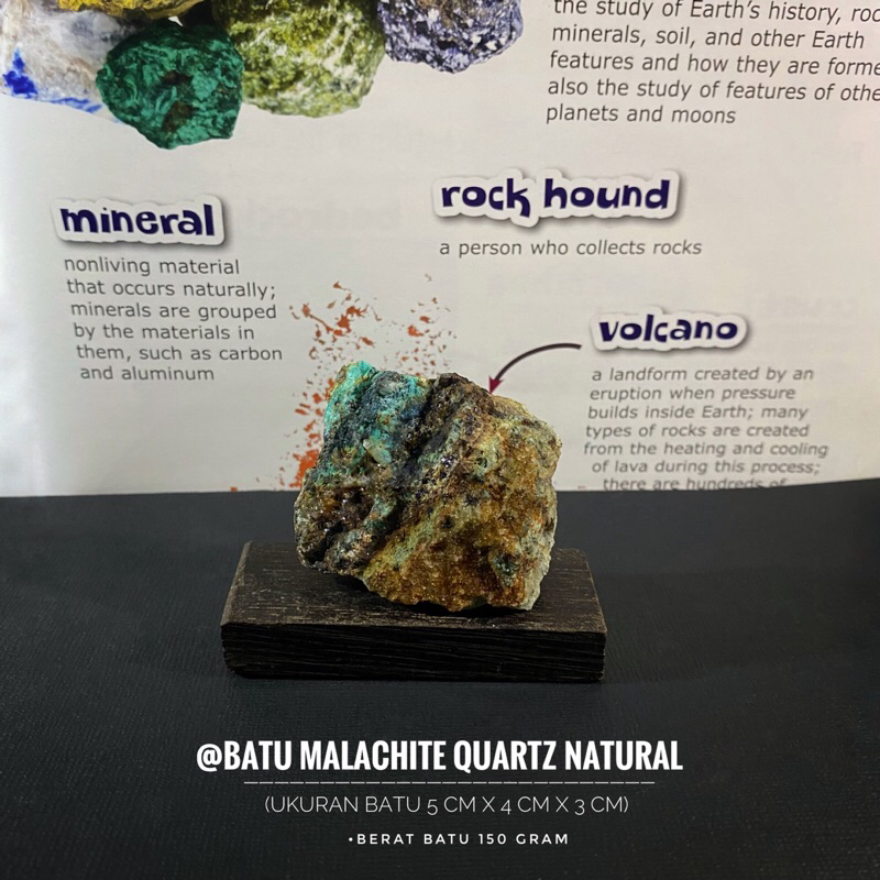 Jual Bongkahan Batu Malacite Natural L18 atau Batu Malachite Quartz ...