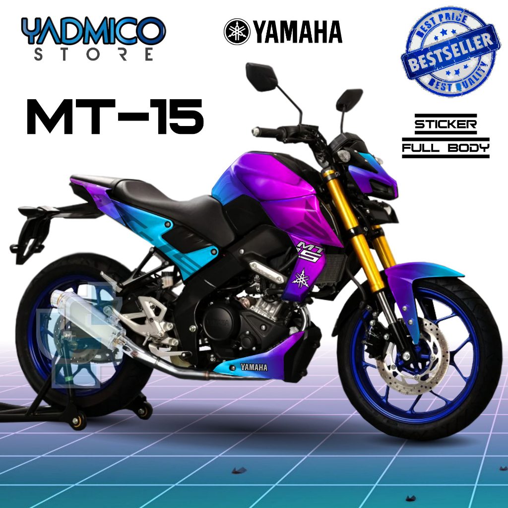 Jual Decal MT 15 Full Body - Stiker Motor Yamaha MT15 Full Body - Dekal ...