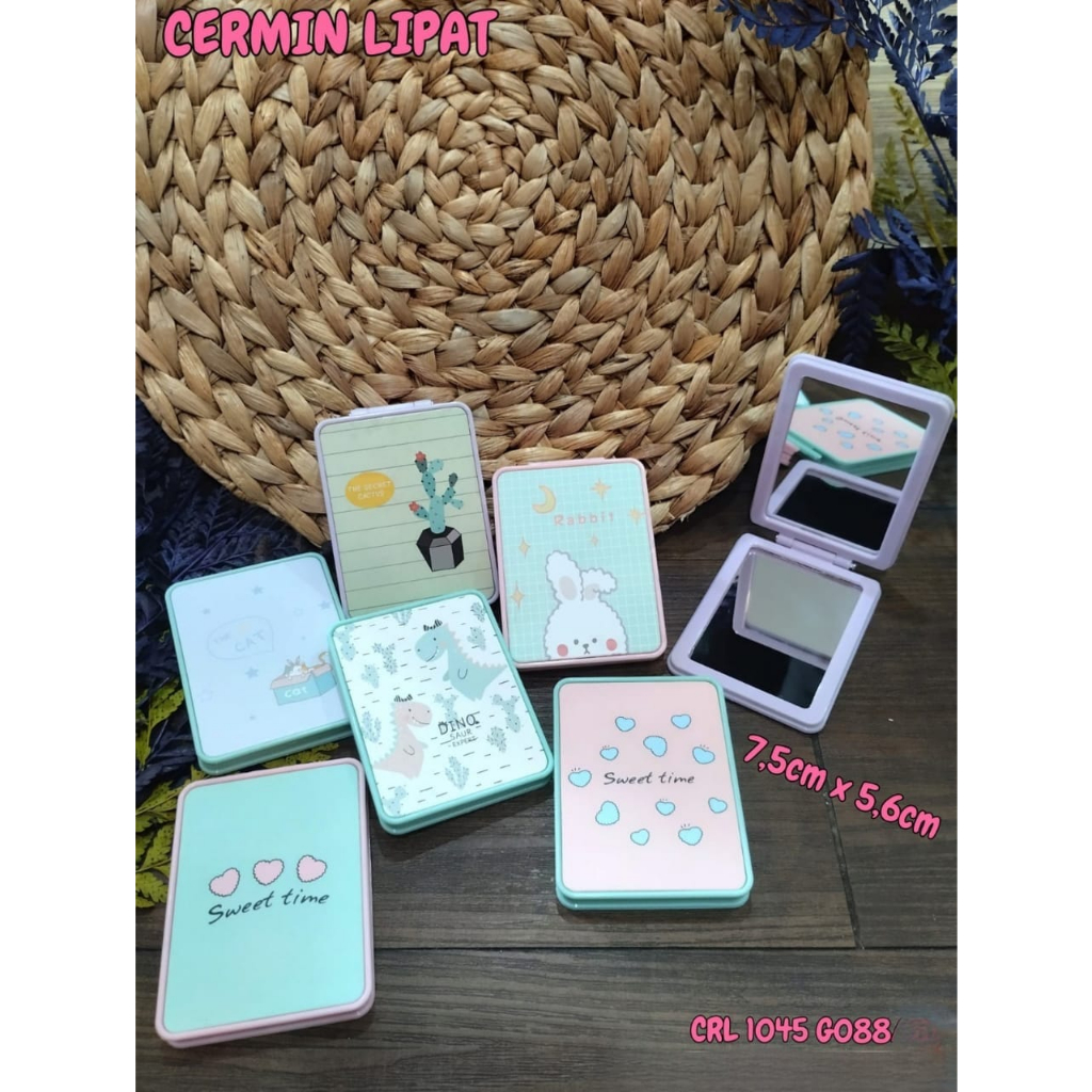 Jual Kaca Cermin Lipat Mini Lucu Aesthetic 2 Sisi | Shopee Indonesia
