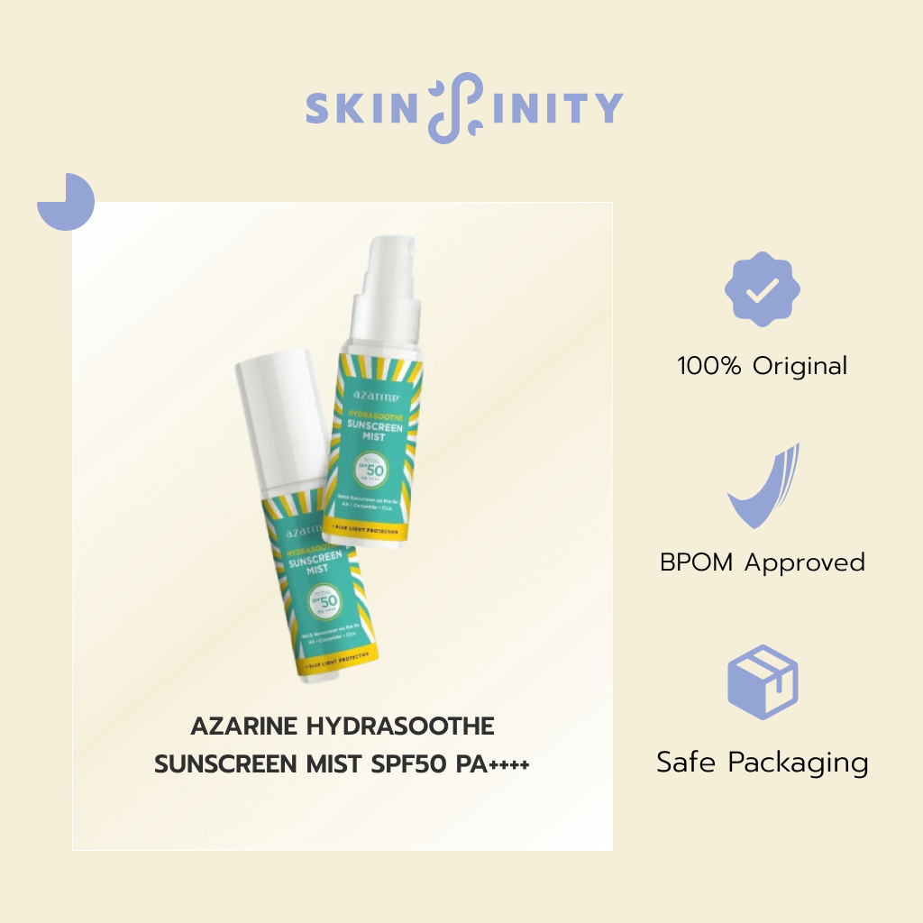 Jual Azarine Hydrasoothe Sunscreen Mist SPF50 PA++++ 60ml reapply ...