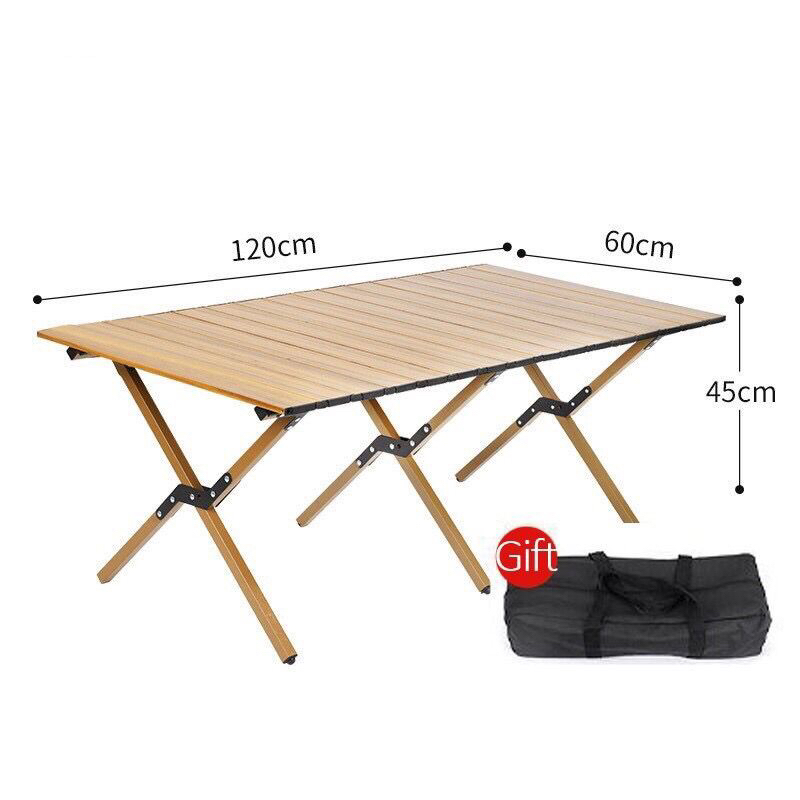 Jual ShinTrip Meja Lipat Portable Camping Roll Foldable Aluminum 120 x ...