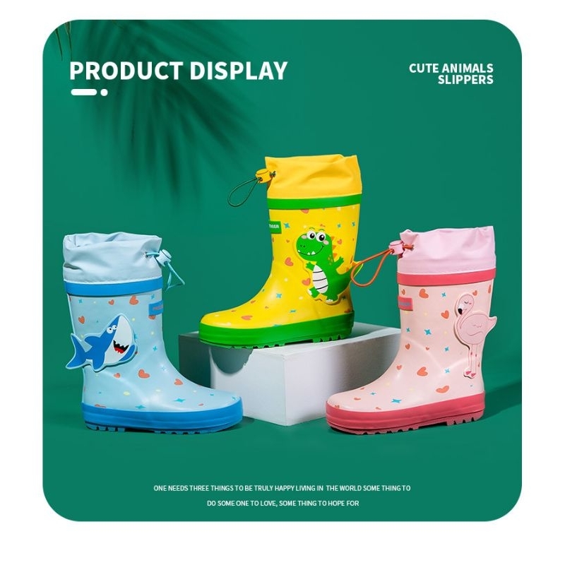 Jual Sepatu boots hujan anak umur 1-6 tahun/ Rain boots anak umur 1-6 ...