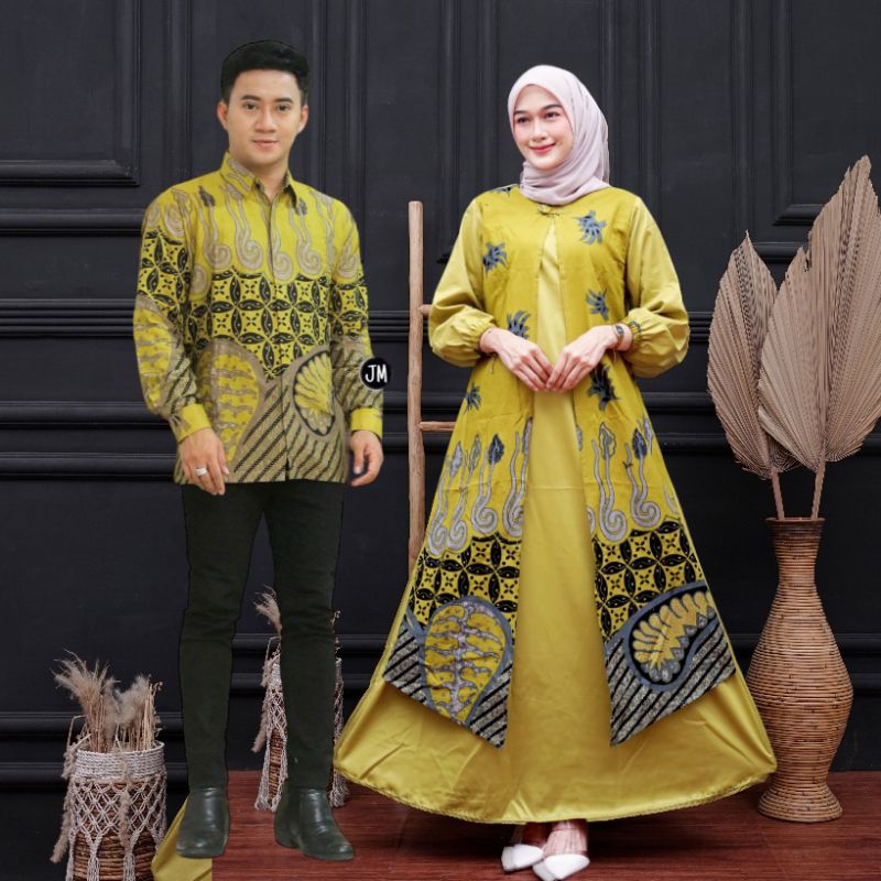 Jual GAMIS ELIZIA SERAGAM M L XL XXL 3L 4L 5L LIME JUMBO BIG SIZE ...