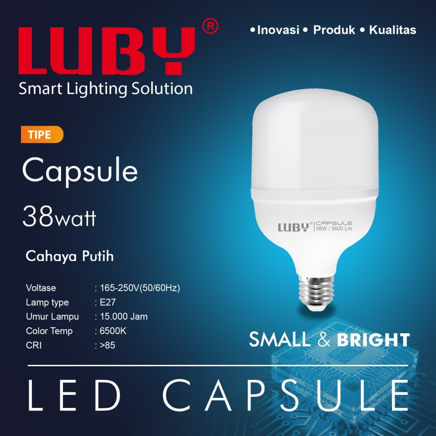 Jual LED LUBY Tipe Capsule 38W | Shopee Indonesia