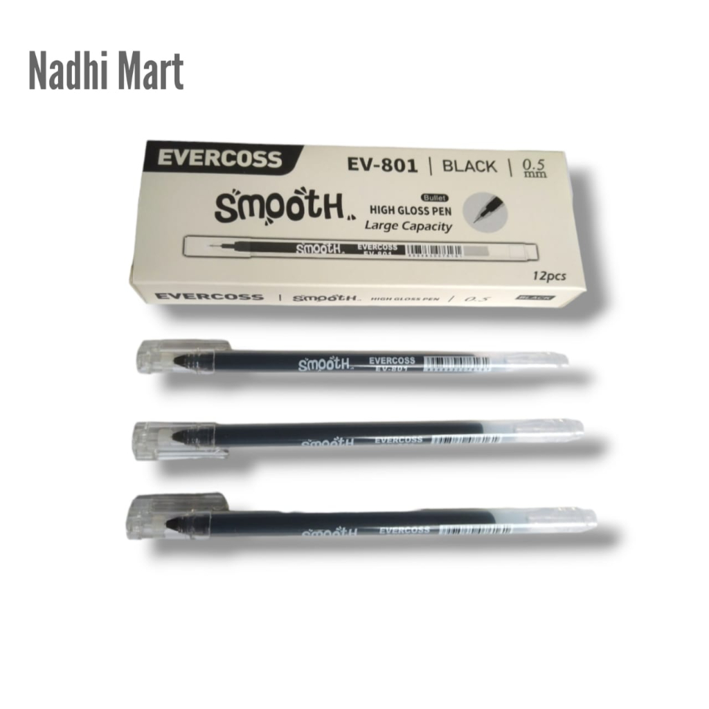 Jual EVERCOSS EV-801 PULPEN PULPEN GEL HITAM 0,5 MM | Shopee Indonesia