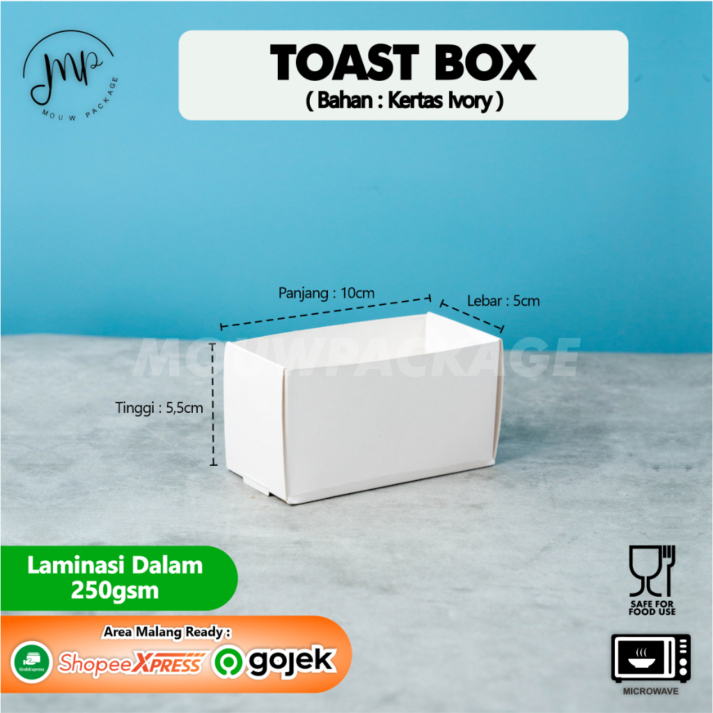 Jual TOAST BOX IVORY / BOX ROTI PANGGANG / BOX JANJI JIWA / BOX EAT ...