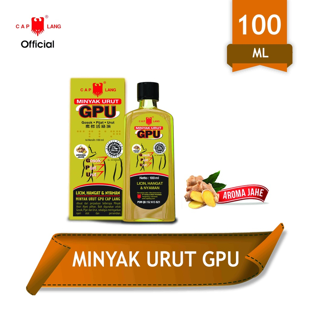 Jual Cap Lang GPU SEREH / JAHE / PALA / 100 ml / 60 ml / 30 ml | Shopee ...