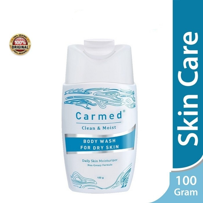 Jual Carmed Clean & Moist Body Wash Dry Skin 100 Gram - Vitamin A, C, D ...