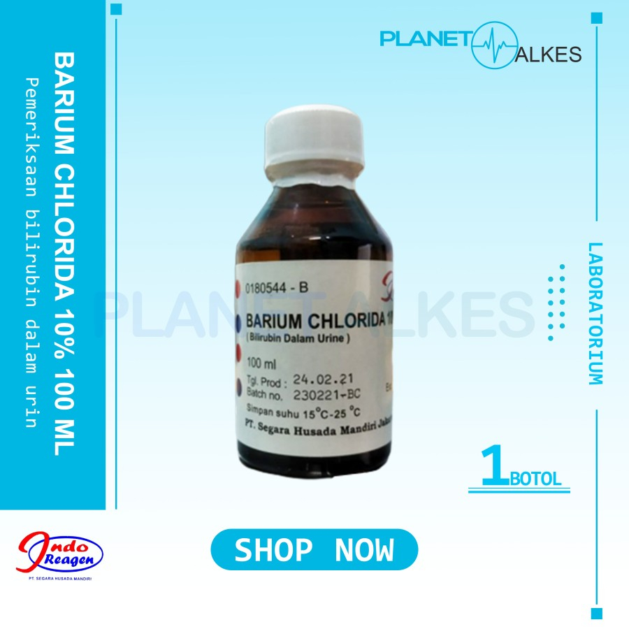 Jual BACL Barium Chlorida 10% , 100mL INDO REAGENT Reagen Barium Chlorida 10% | Shopee Indonesia