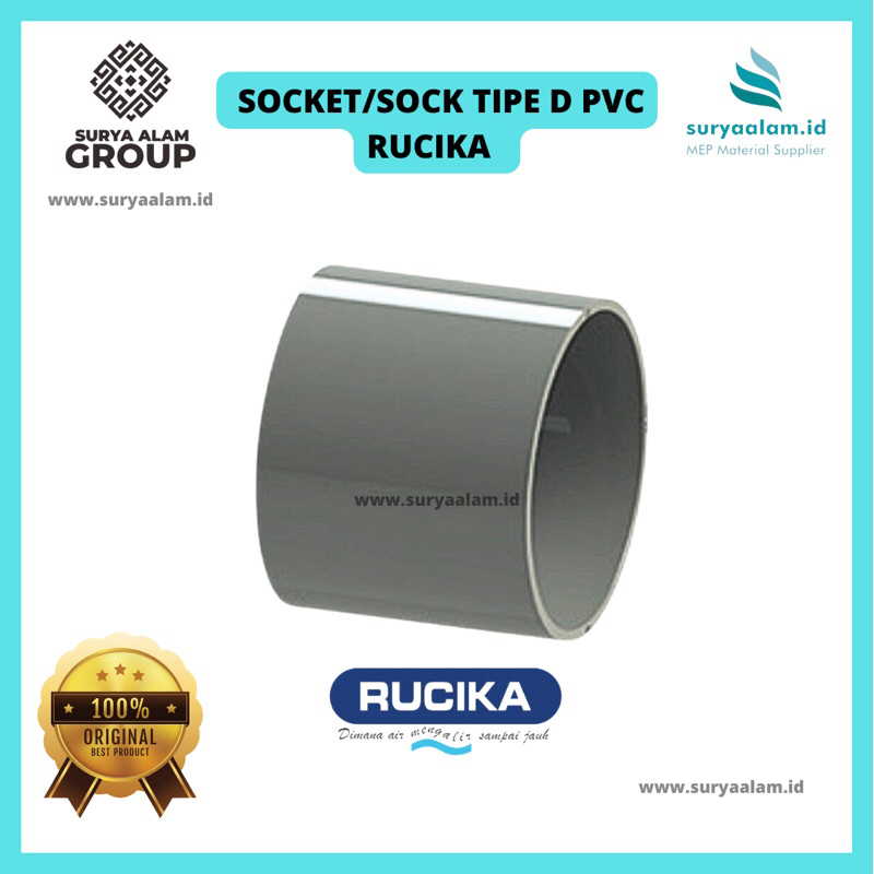 Jual SOK / SOCKET D 3" RUCIKA | SOK D 4" RUCIKA | SAMBUNGAN PIPA PVC D ...