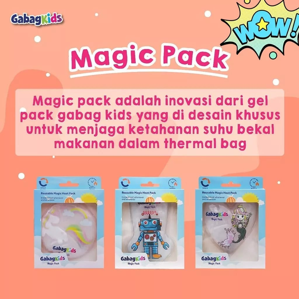 Jual Gabag Magic Pack - Lunch Box / Hot Pack / Ice Pack / Reusable ...
