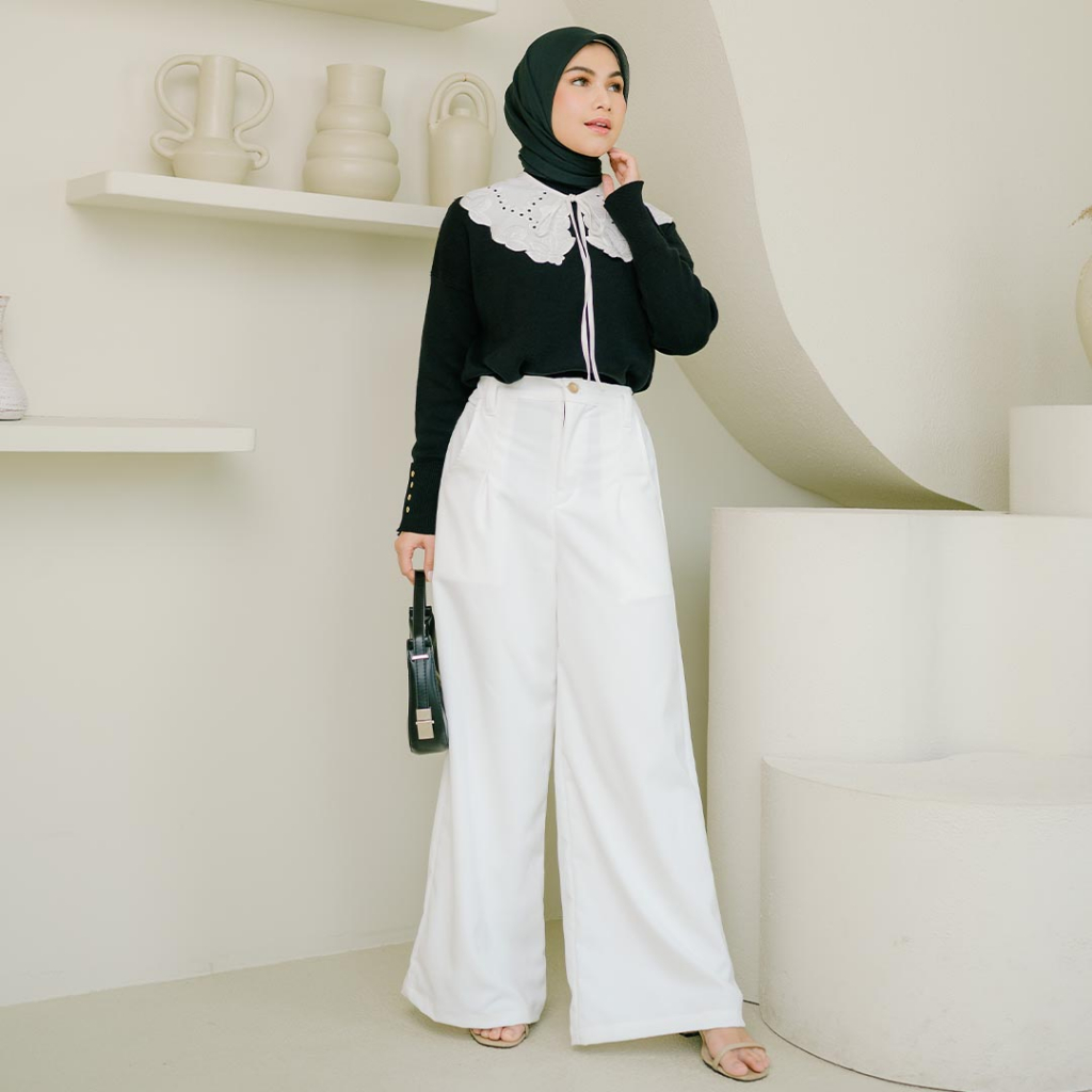 Jual Lozy Hijab - Mona Pants (Celana Kulot Basic Formal) | Shopee Indonesia
