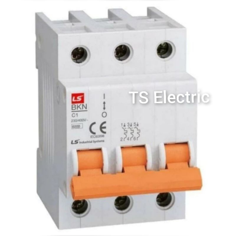 Jual MCB 1A - 32A 3P / 3 Phase BKN Series 6Ka Merk LS Electric Korea | Shopee Indonesia