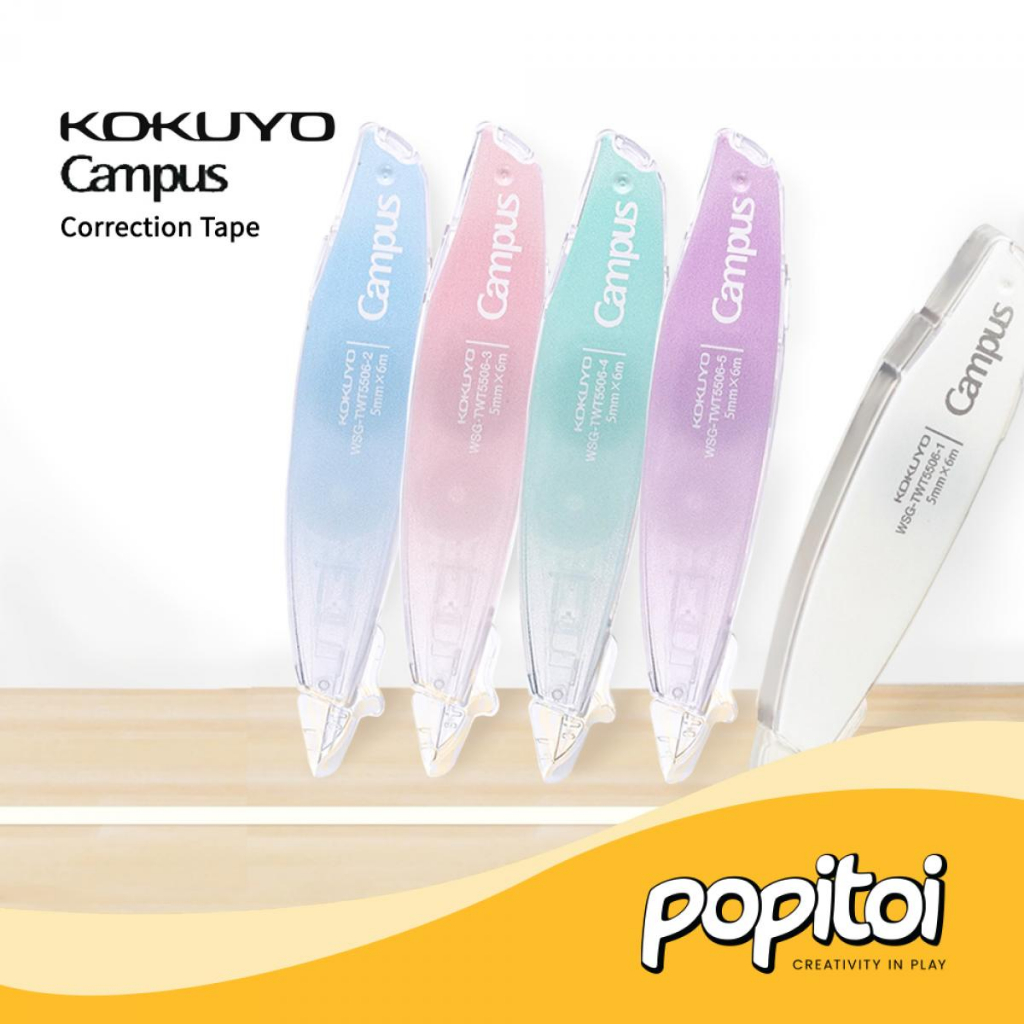 Jual Kokuyo Campus Refillable Pen Type Correction Tape 5mm x 6m Tip Ex X Kertas Isi Ulang ...