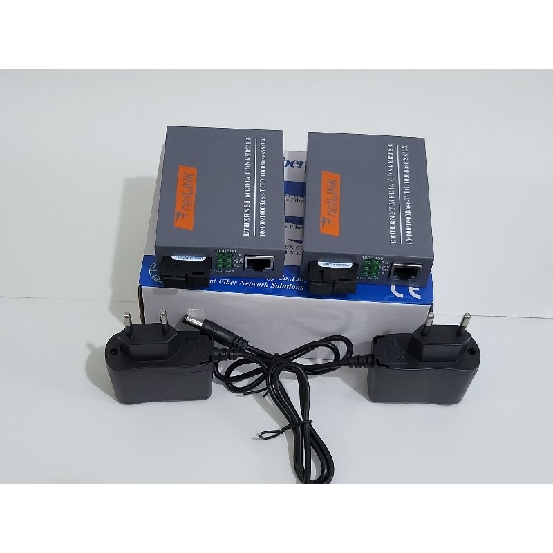 Jual CONVERTER Gigabit NETLINK HTB-GS03 AB Fiber optic LAN 1000Mbps best quality | Shopee Indonesia