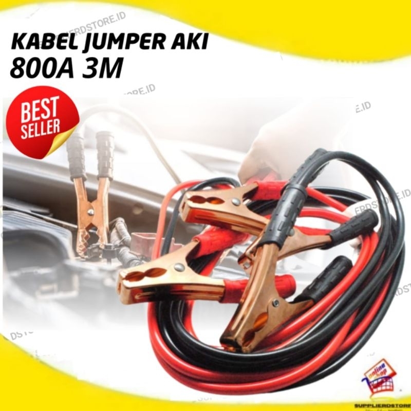 Jual Kabel Jumper Aki Mobil 800A Emergency Cable Jump Starter 3M | Shopee Indonesia