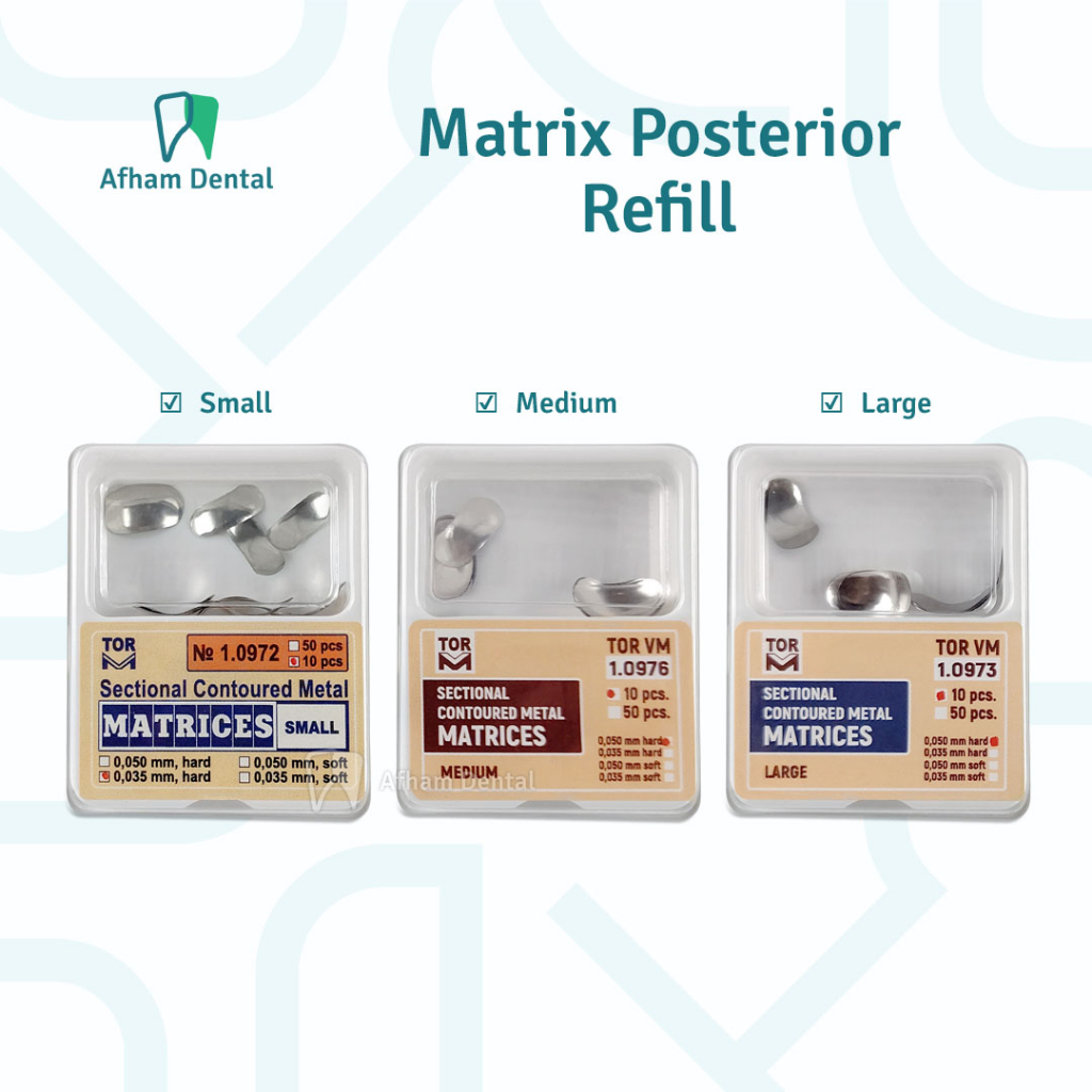 Jual DENTAL SECTIONAL MATRIX CONTOURED / TOR ORIGINAL / MATRICES ...