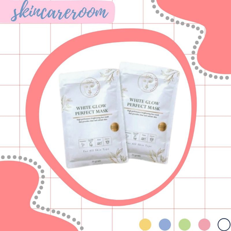 Jual SKINFLAIR WHITE GLOW PERFECT MASK | MASKER TONE UP | Shopee Indonesia