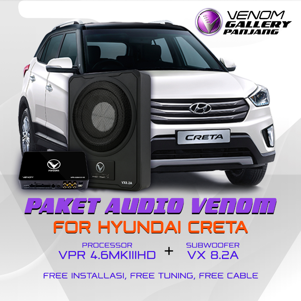 Jual PAKET AUDIO VENOM EXPRESS 1 HYUNDAI CRETA - PAKET AUDIO MOBIL ...