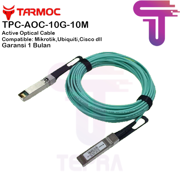 Jual Tarmoc TPC-AOC-10G-10M | SFP+ Active Optical Cable 10 Meter ...