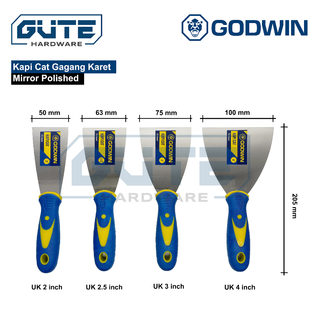 Jual Kapi Cat / Kape Cat GG Karet Mirror Polished GODWIN Carbon Steel ...