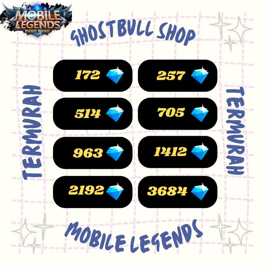 Jual [PROMO] TOP UP CEPAT DIAMOND DM ML MLBB - MOBILE LEGENDS TERMURAH ...