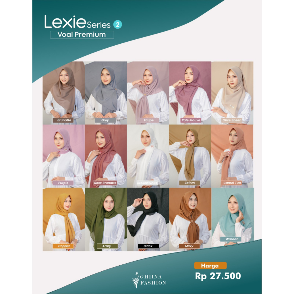 Jual Scarf LEXIE SERIES 2 by Ghiina Fashion | Shopee Indonesia