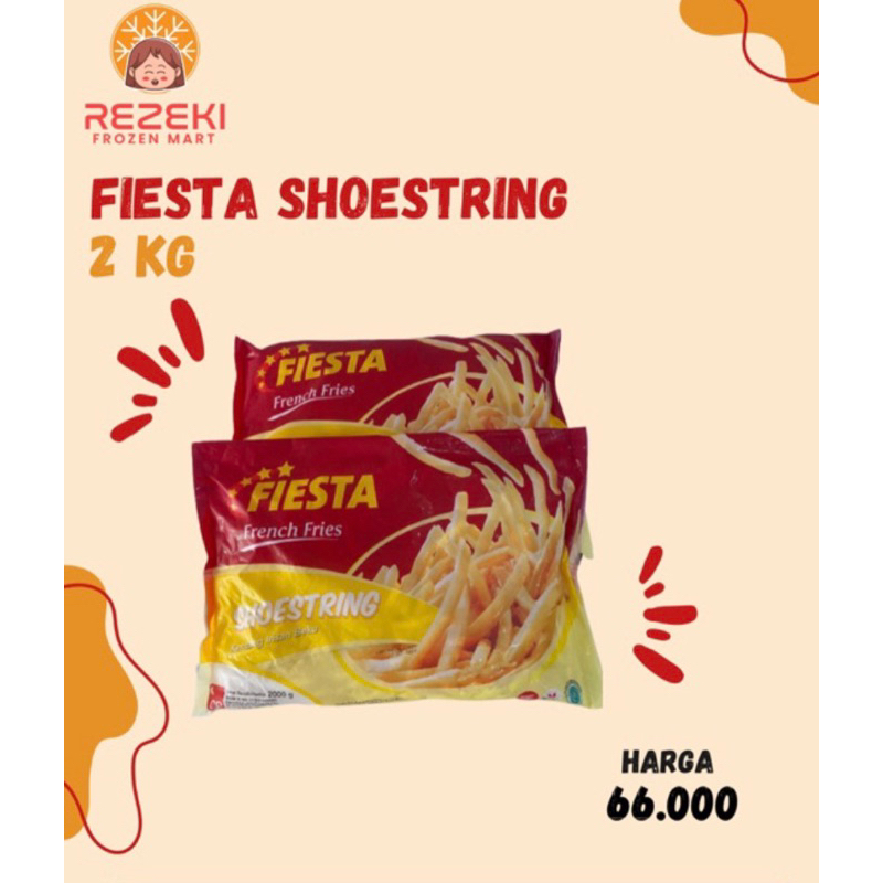 Jual Fiesta Shoestring 2 Kg | Kentang Goreng French Fries | Frozen Food ...