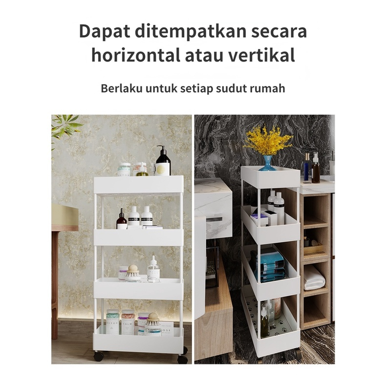 Jual Rak Persegi 4 Tingkat Putih Multifungsi Serbaguna Rak Tingkat 4 ...