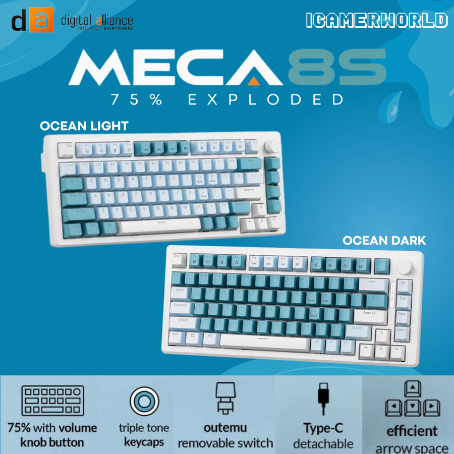 Jual Digital Alliance Meca 8S Wired 75% With Knob Button Gaming ...