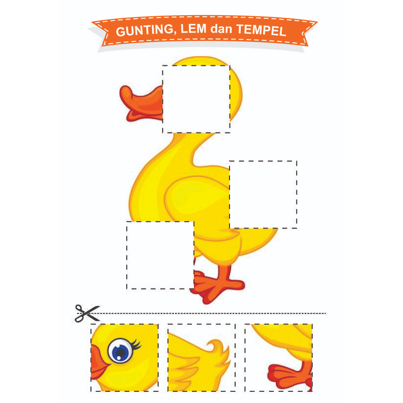 Jual Lembar Aktivitas Anak Gunting Lem dan Tempel - Lembar Belajar anak ...