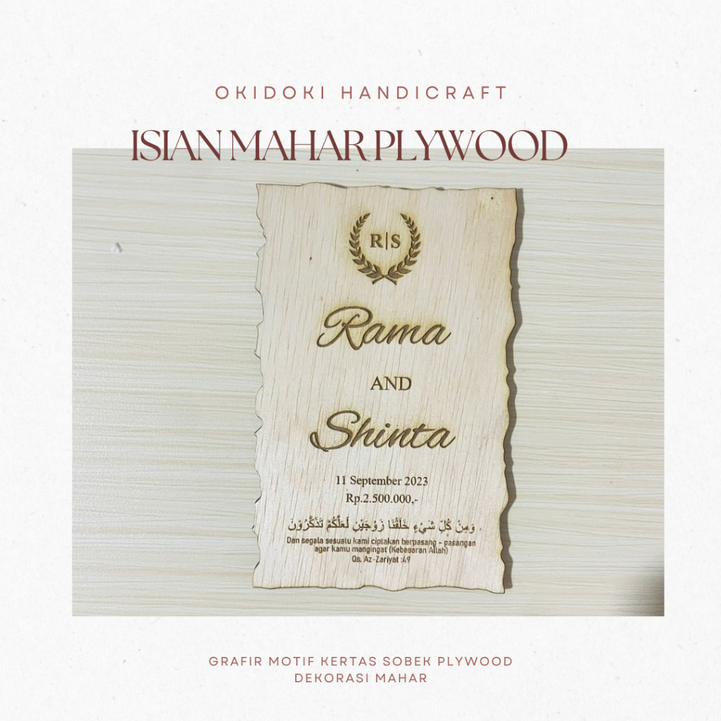 Jual Grafir Motif Kertas Sobek Plywood dekorasi Mahar | Shopee Indonesia