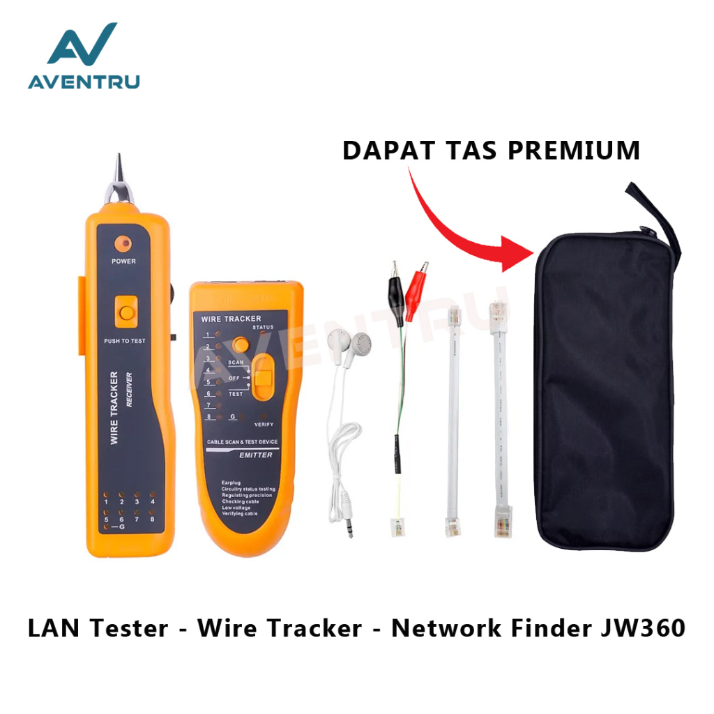 Jual Lan Tester Wire Tracker JW360 Kabel Jaringan Network Finder JW 360 ...