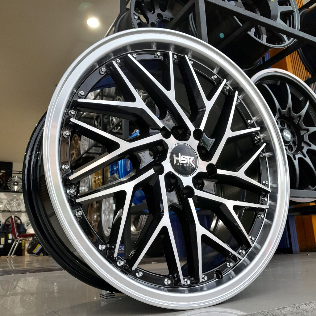Jual Velg racing hsr ring 17 baut 5 untuk mobil ertiga, civic fd, innova, xpander, hrv hsr ...